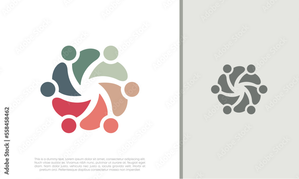 Global Community Logo Icon Elements Template. Community human Logo ...