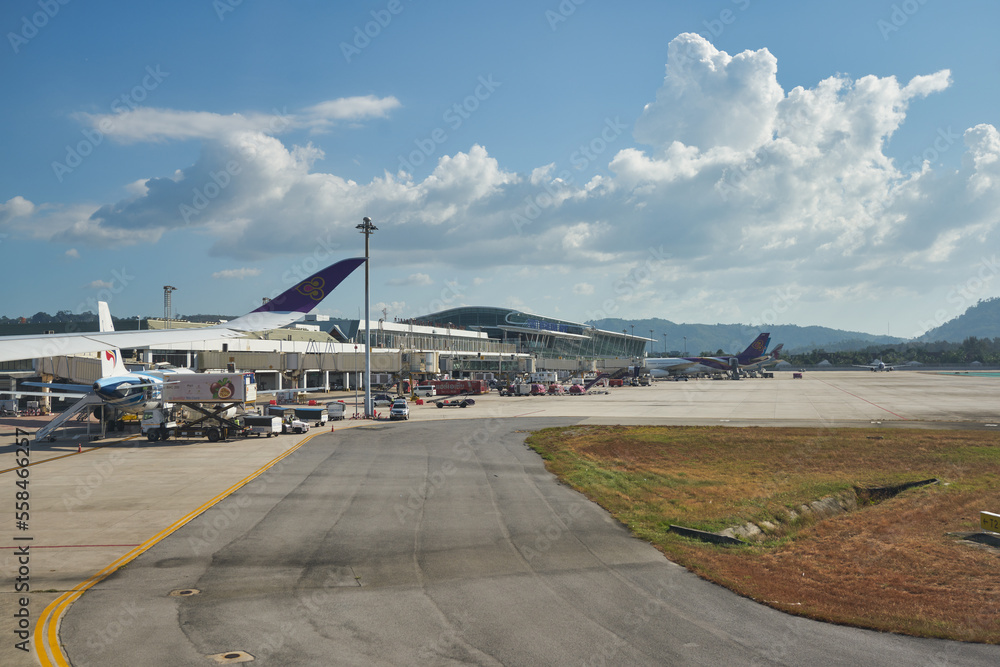 PHUKET, THAILAND - CIRCA JANUARY, 2020: Phuket International Airport ...