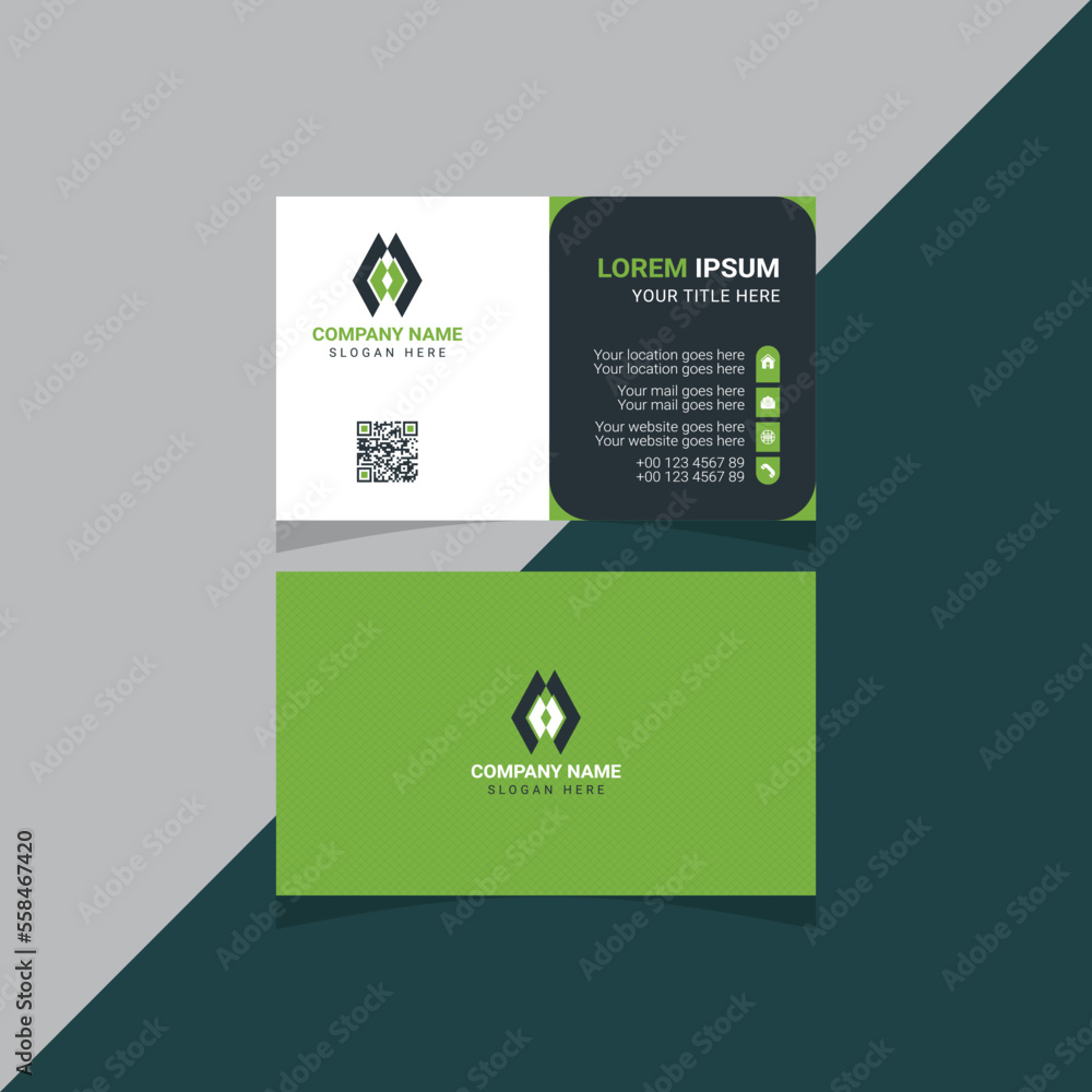 Visiting card design Business card design Back-to-back business card ...
