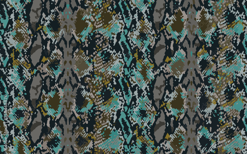 Full Seamless Snake Animal Skin Pattern Vector. Snake leather design ...