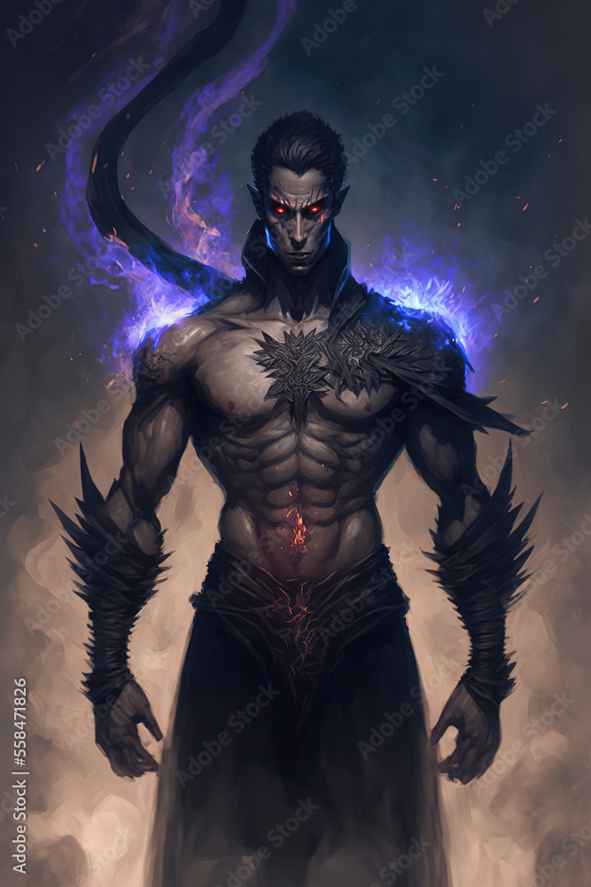 Magic warrior, dark fantasy, full body concept, game character, art ...