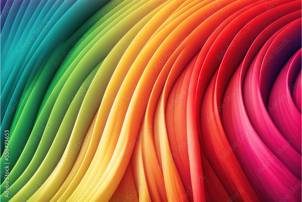 a rainbow colored background with wavy lines and a rainbow background ...