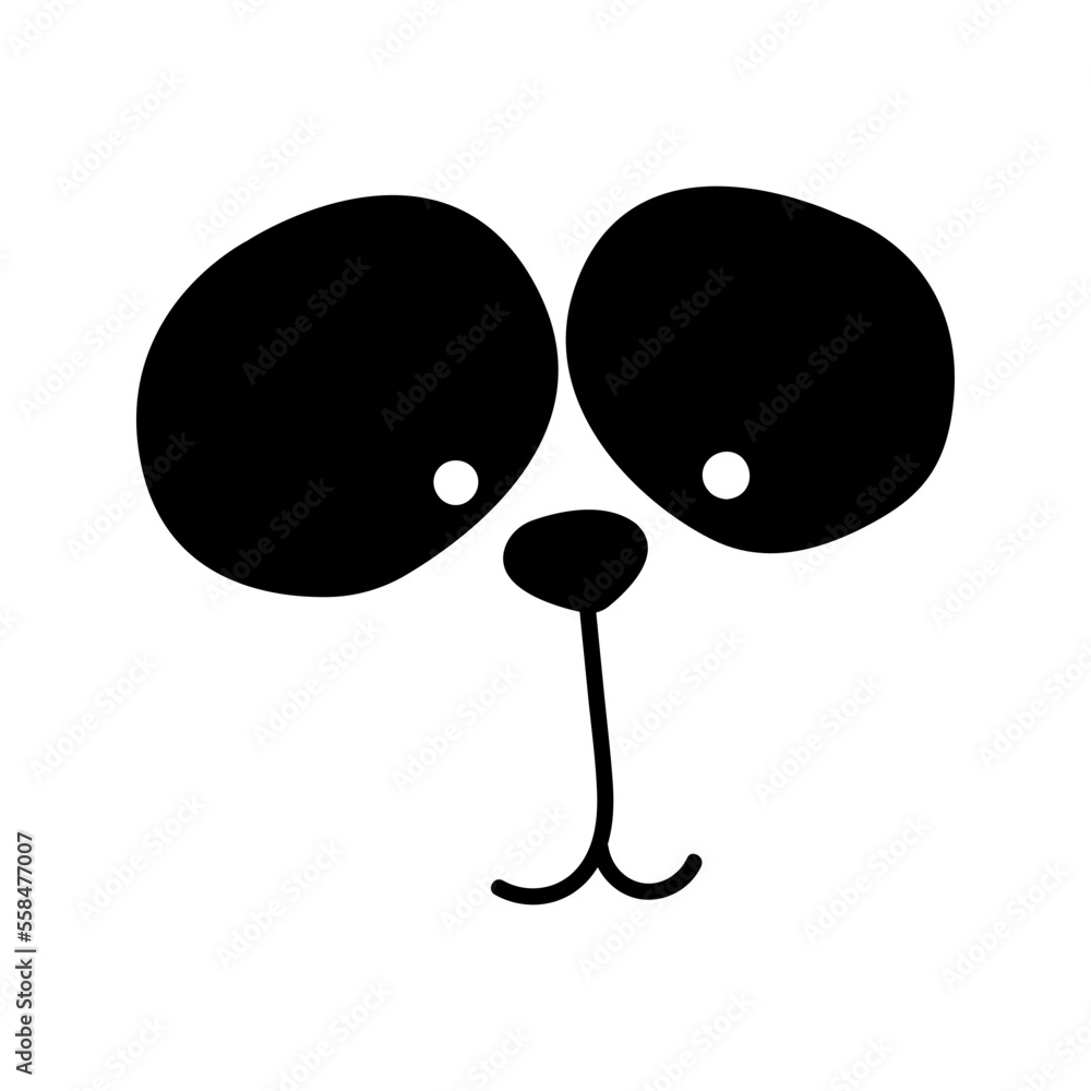 Animal face icon vector. Cat face sign illustration. Cute animal symbol ...
