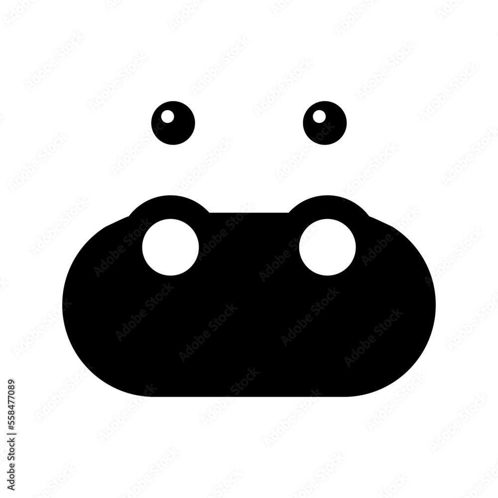 Animal face icon vector. Cat face sign illustration. Cute animal symbol ...