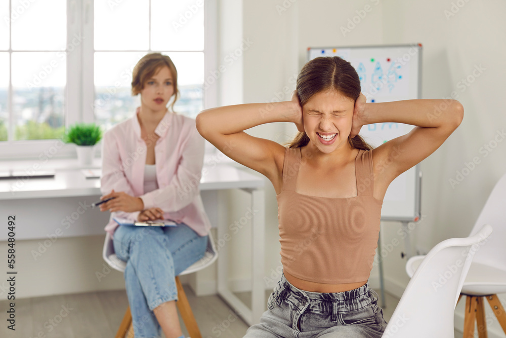 Zdjęcie Stock: Disobedient bad tempered rude adolescent teenage problem ...