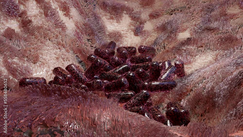 Virus Growth, cells multiplying, molecules reproduction division and ...