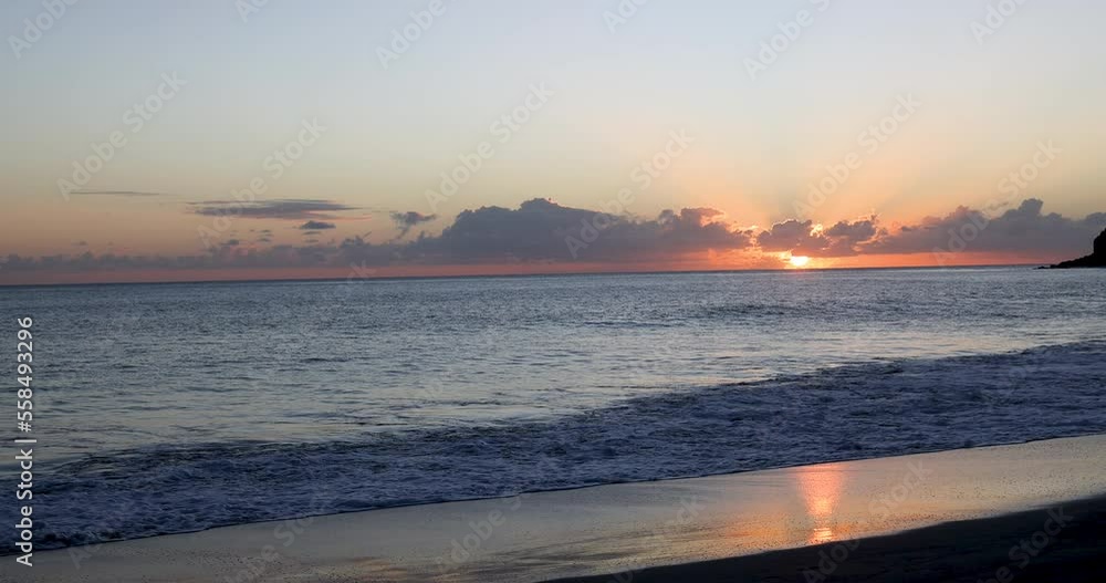 St Maarten island Caribbean sunset ocean. Kingdom of the Netherlands ...
