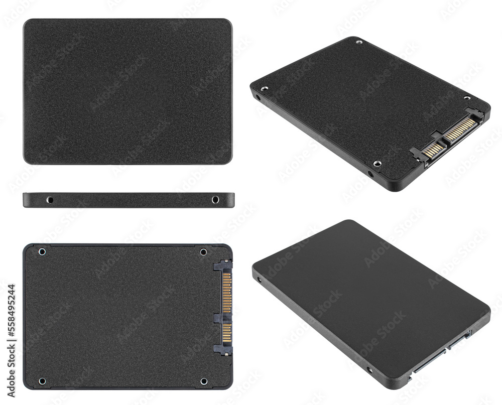 solid-state SSD drive, on a white background in isolation Stock Photo ...