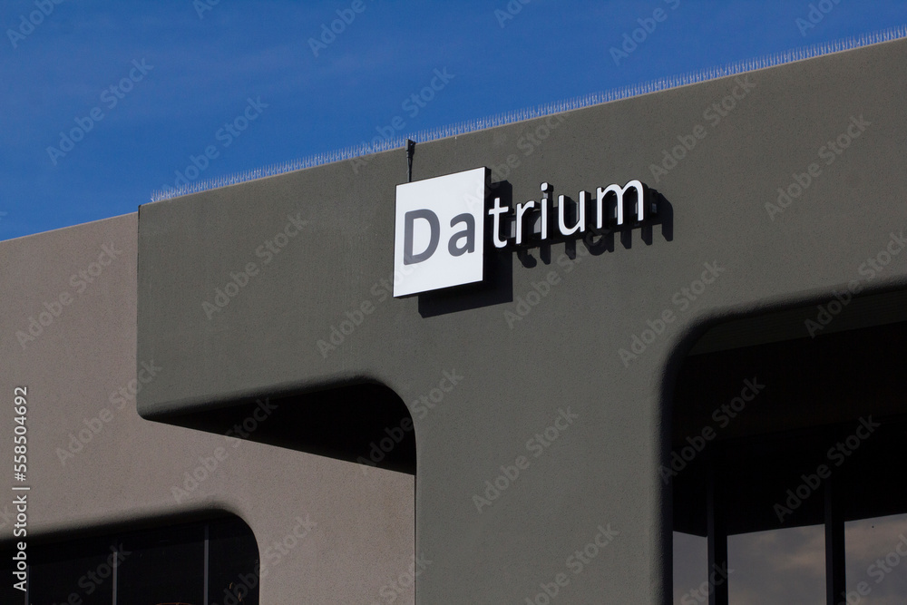Sunnyvale, CA, USA - Feb 27, 2020: The entrance sign at Datrium ...