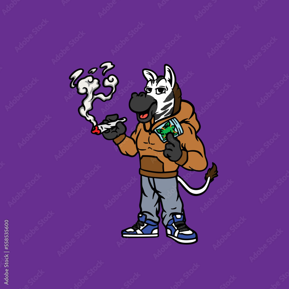 Animated Animals Smoking Weed