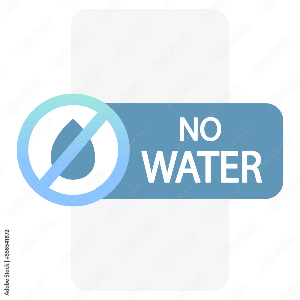 no water sign. Sign forbidden. Vector illustration. Stock Vector ...