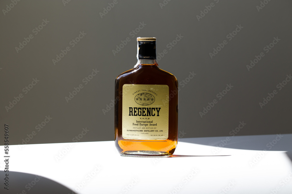 Bangkok - Thailand, May 22,2022: Thai Brandy,Regency is the most ...