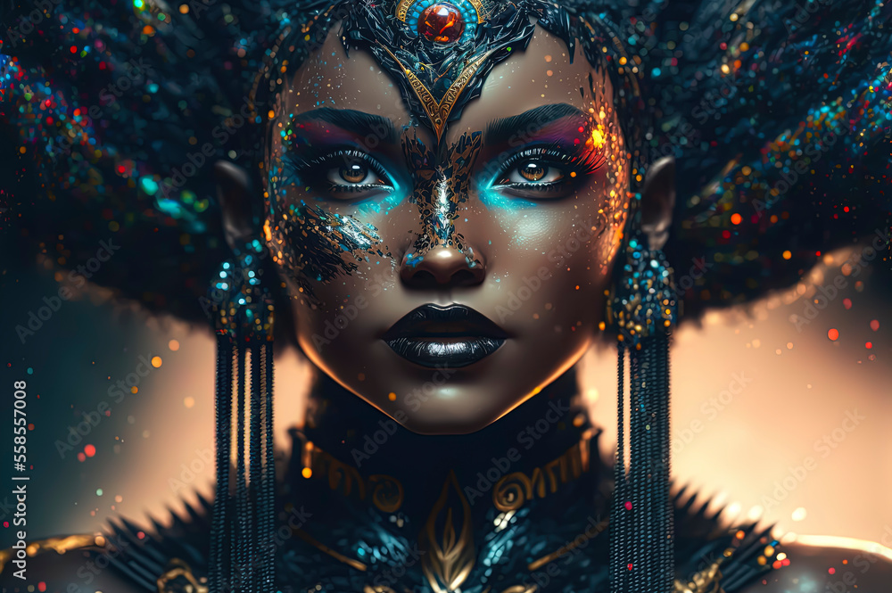 black girl magic sparkling Stock Illustration | Adobe Stock