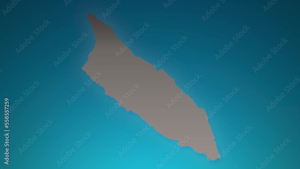 aruba country map with zoom in Realistic Clouds Fly Through. camera ...