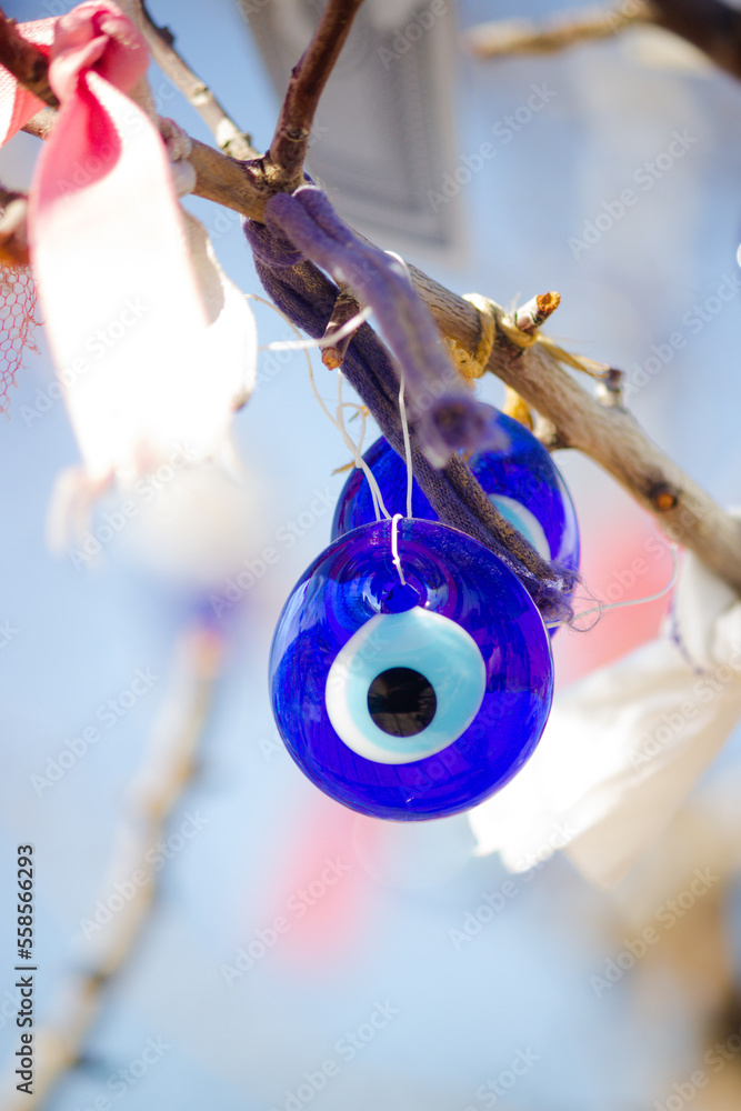 Turkish eyes, amulets of blue color from Turkiye Stock Photo | Adobe Stock