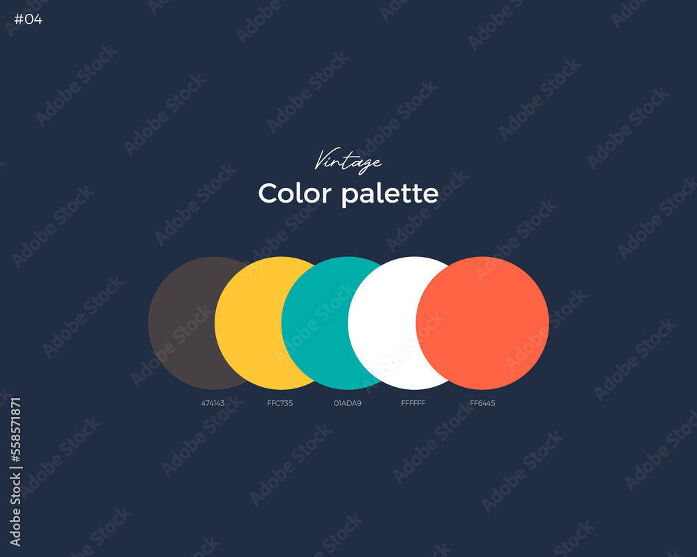 Vintage Color Chart. Print Test Page. Color Numbers or Names. RGB, HEX ...