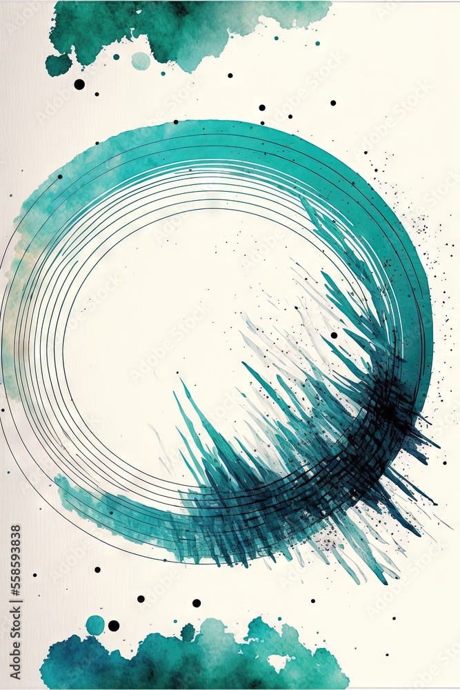 Fond d'art abstrait peint à la main minimaliste créatif avec tache d ...