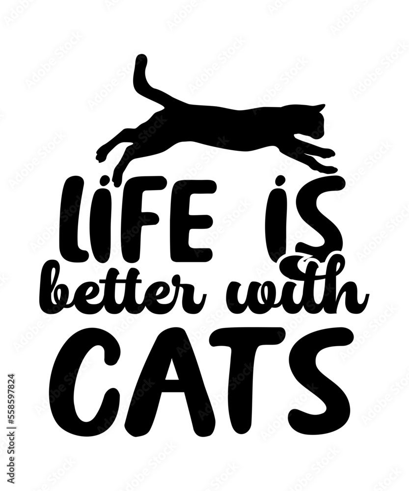 Cat Svg, Bundle Svg, Cat Bundle Svg, Silhouette Svg, Black Cats Svg ...