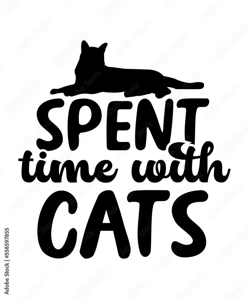 Cat Svg, Bundle Svg, Cat Bundle Svg, Silhouette Svg, Black Cats Svg ...