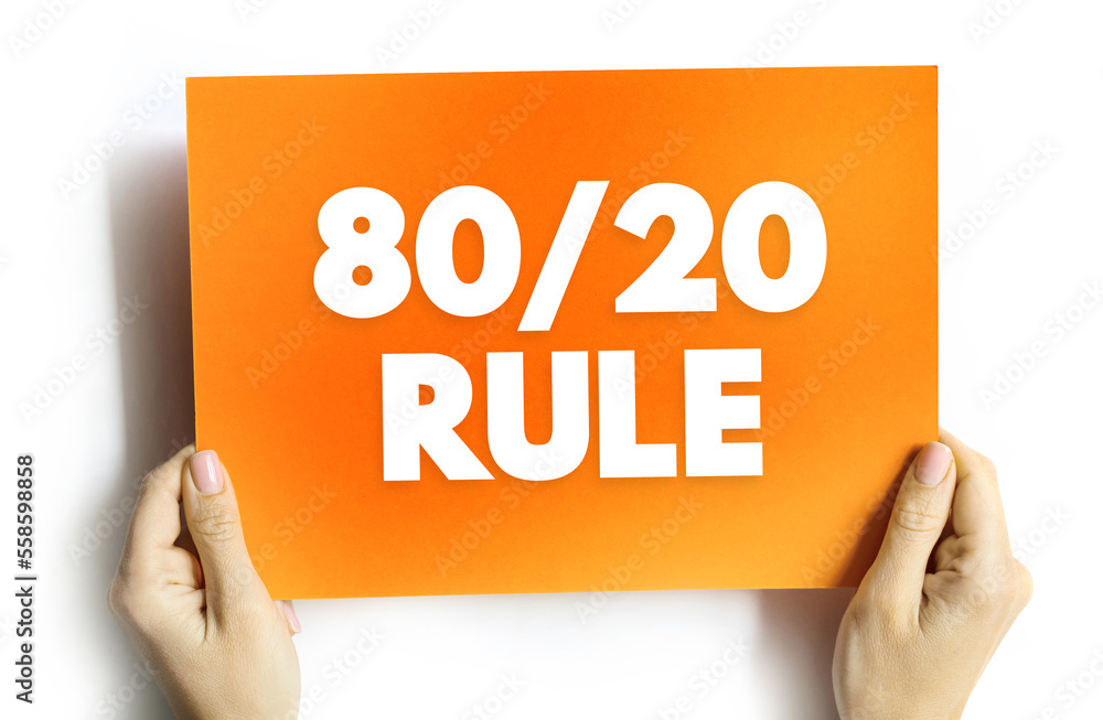 80 20 Rule - The Pareto principle states that for many outcomes ...
