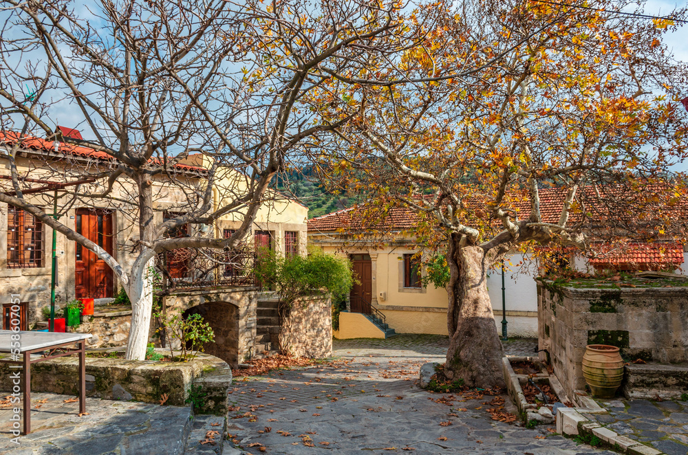 Poster Asites ( Ano and Kato), the two villages of the former Malevizi ...