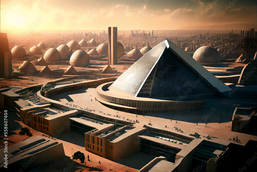 A futuristic stadium was built in the heart of Saudi Arabia, with the ...