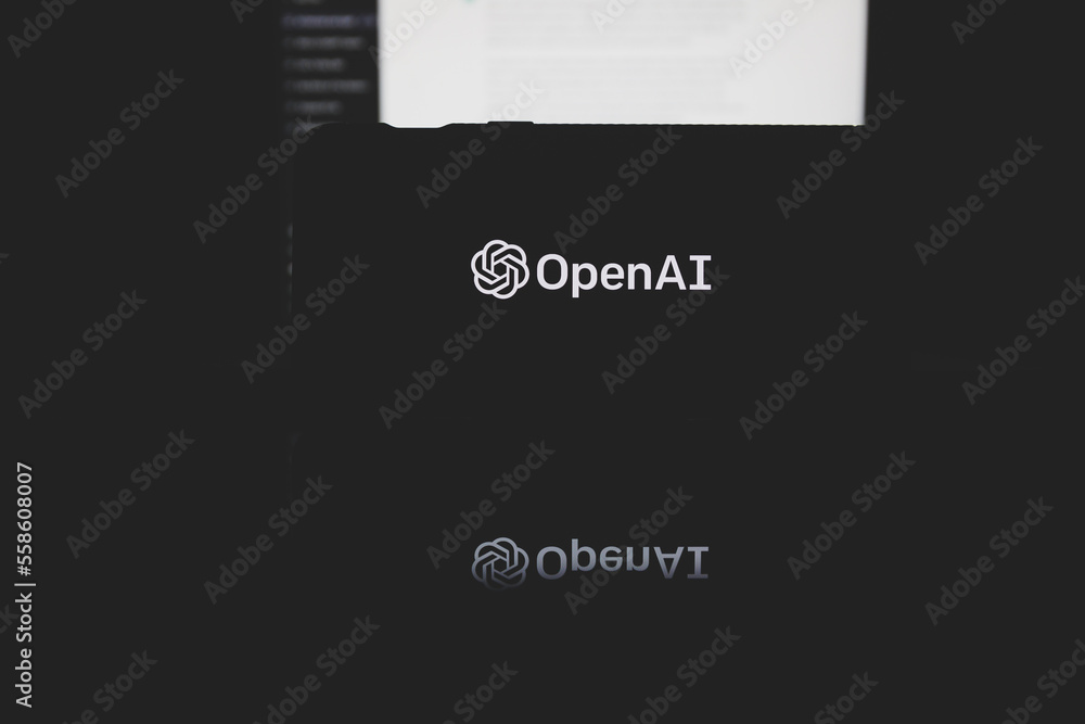 ChatGPT Artificial intelligence computer program on PC screen made by OpenAI Stock Photo | Adobe ...