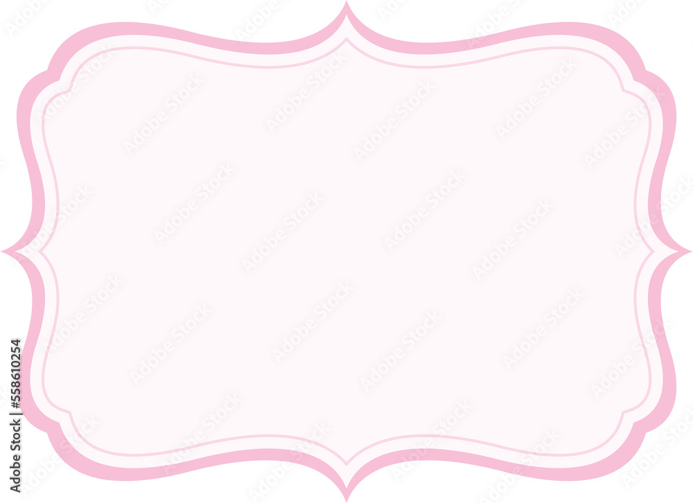 pink ornate frame border, tag label clip art, png with transparent ...
