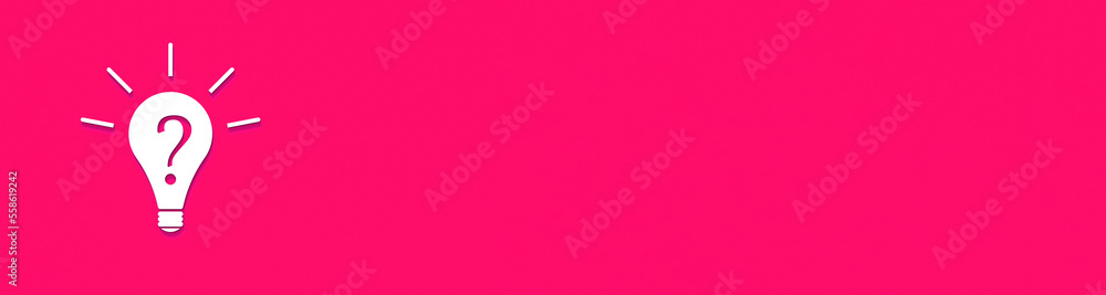 White light bulb with shadow on pink background. Illustration of symbol ...