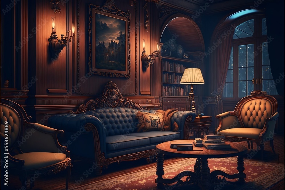 Gothic Victorian House Interior