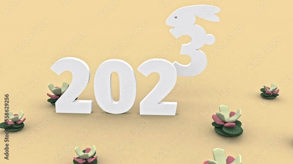 2023 numbers appearing. Number three is designed to look and hop like a ...