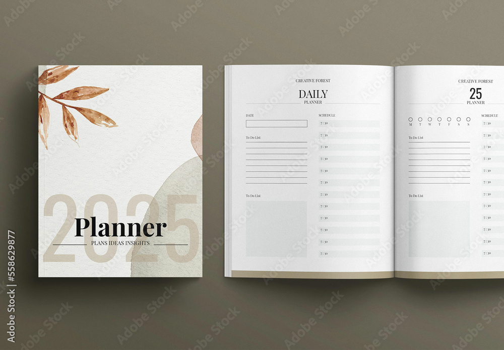 Modelo de Planner Template do Stock | Adobe Stock