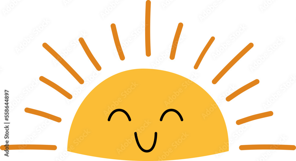 Cute cartoon sleeping sun flat icon Solar system Astrology Stock Vector ...