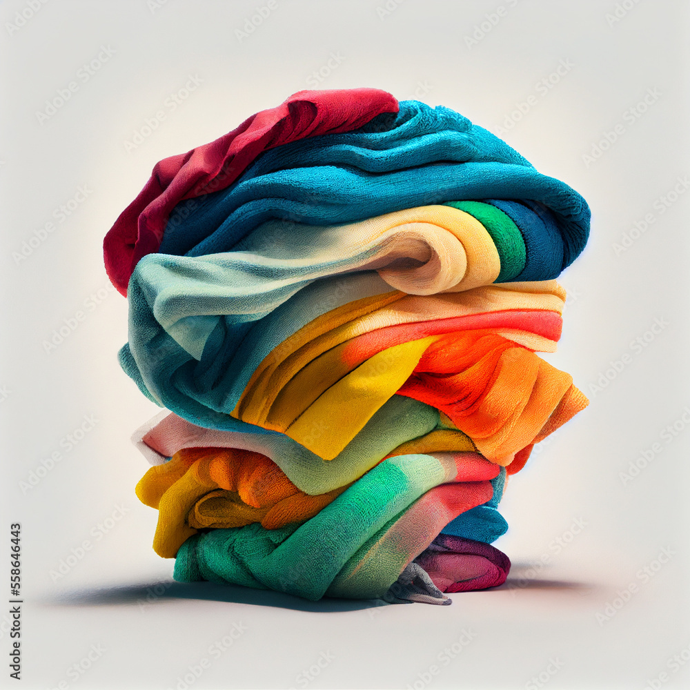 Washing clothes, created with Generative AI technology. Stock ...