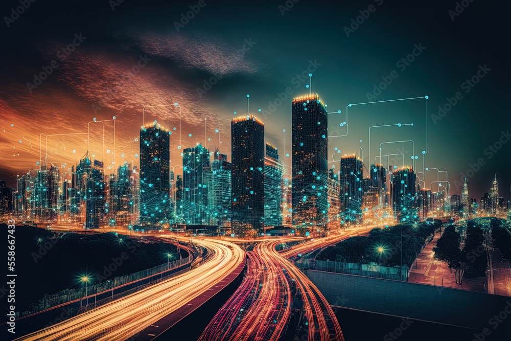 Concept of a smart city and massive data connectivity technology using ...