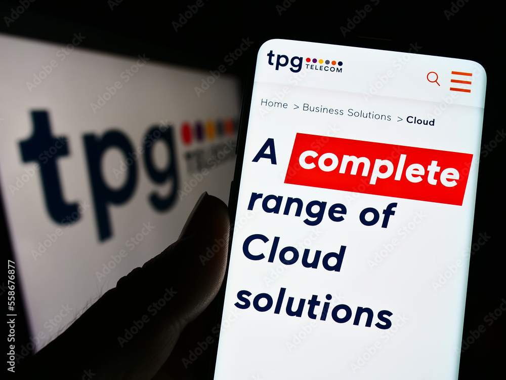 Stuttgart, Germany - 12-30-2022: Person holding cellphone with webpage ...