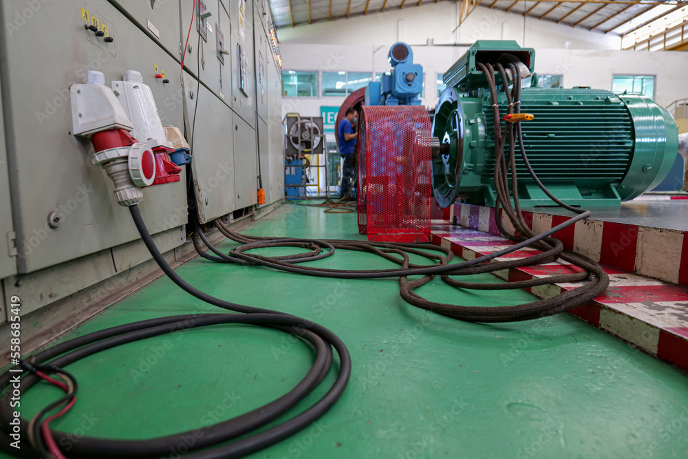 Testing the induction motor by running No load Test and measuring the ...