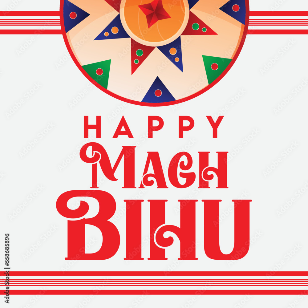 Happy magh bihu or bhogali bihu social media poster or banner for Happy ...