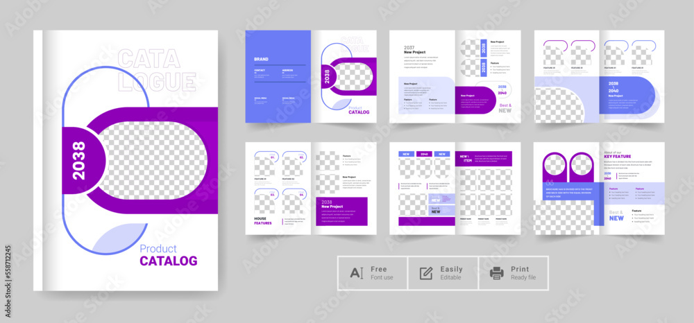 Product catalog design template for your business professional company ...