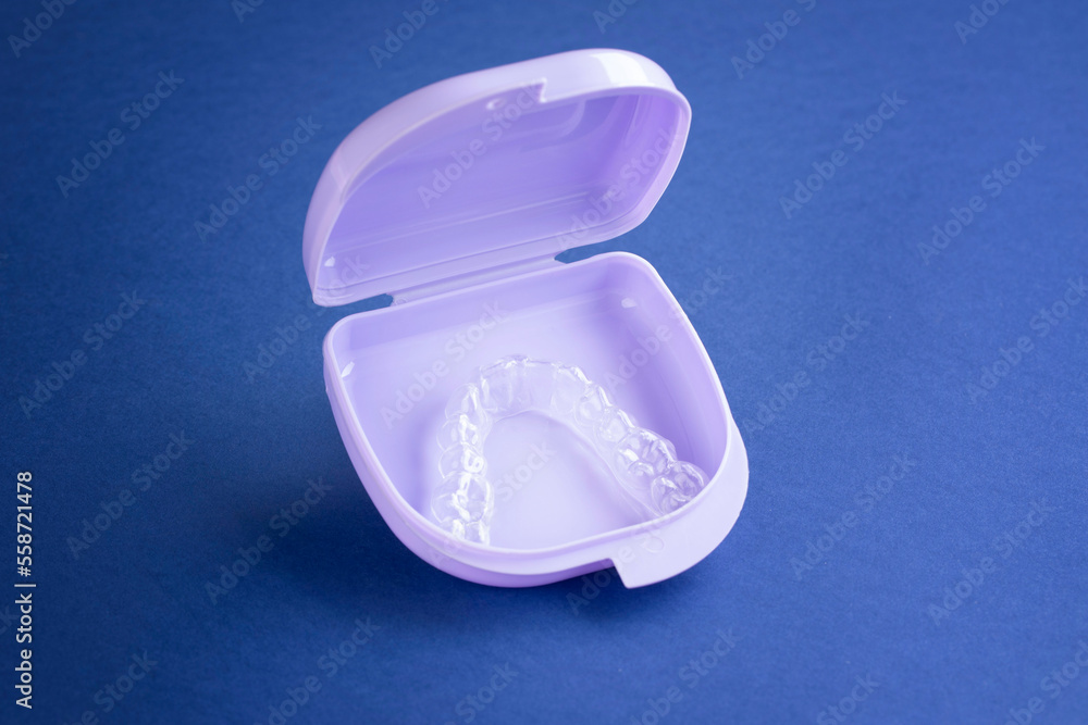 dental hygiene, orthodontic treatment, occlusal splint Stock Photo ...