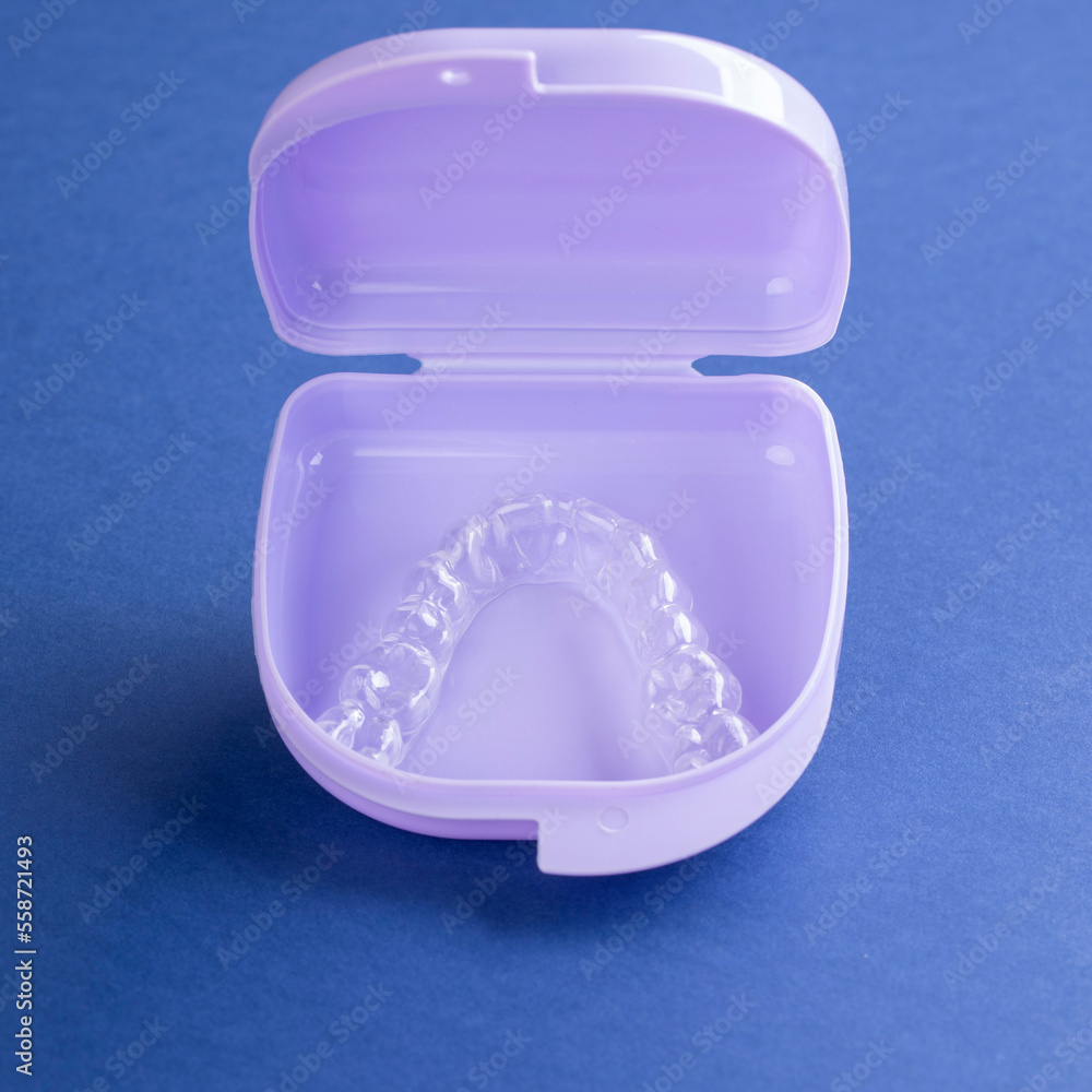 dental hygiene, orthodontic treatment, occlusal splint Stock Photo ...