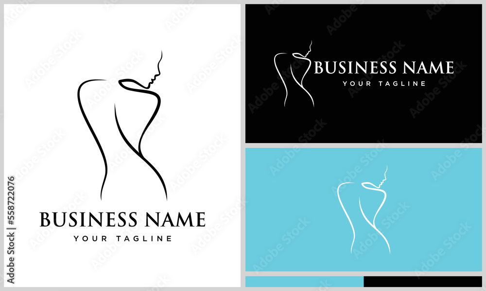 line art women sexy logo Stock Vector | Adobe Stock