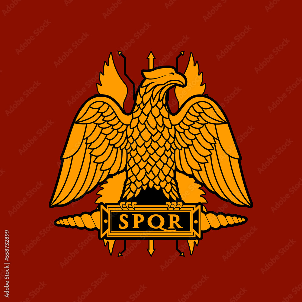 roman eagle symbol vector illustration Stock Vector | Adobe Stock