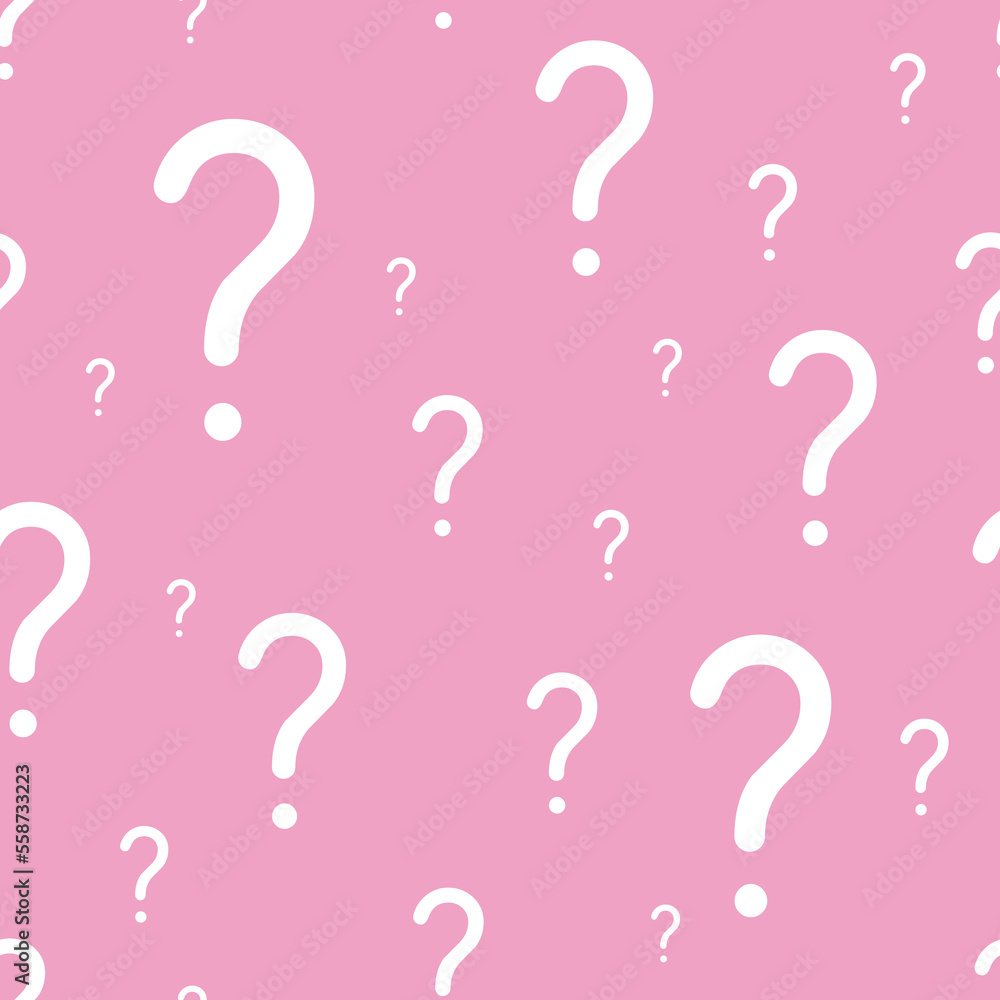 Question marks online quiz pink background Stock Vector | Adobe Stock