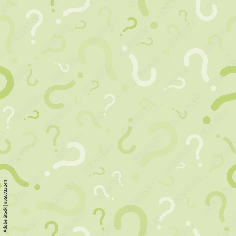 Survey background - question marks green subtle pattern Stock Vector ...