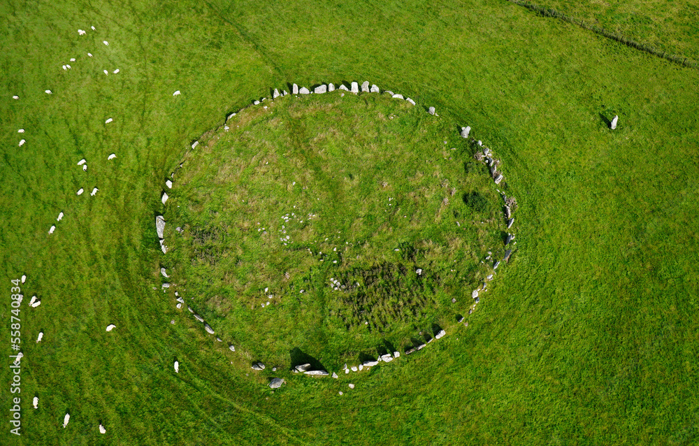 Beltany prehistoric stone circle. Raphoe, Donegal, Ireland. Neolithic ...