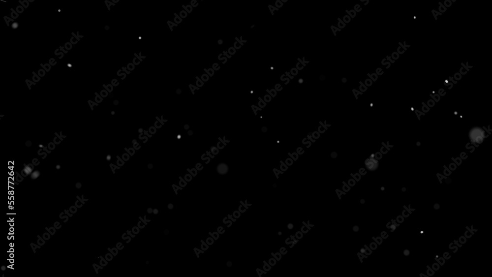 Snowfall Overlay, Black Background - Winter, Falling Snow Effect ...
