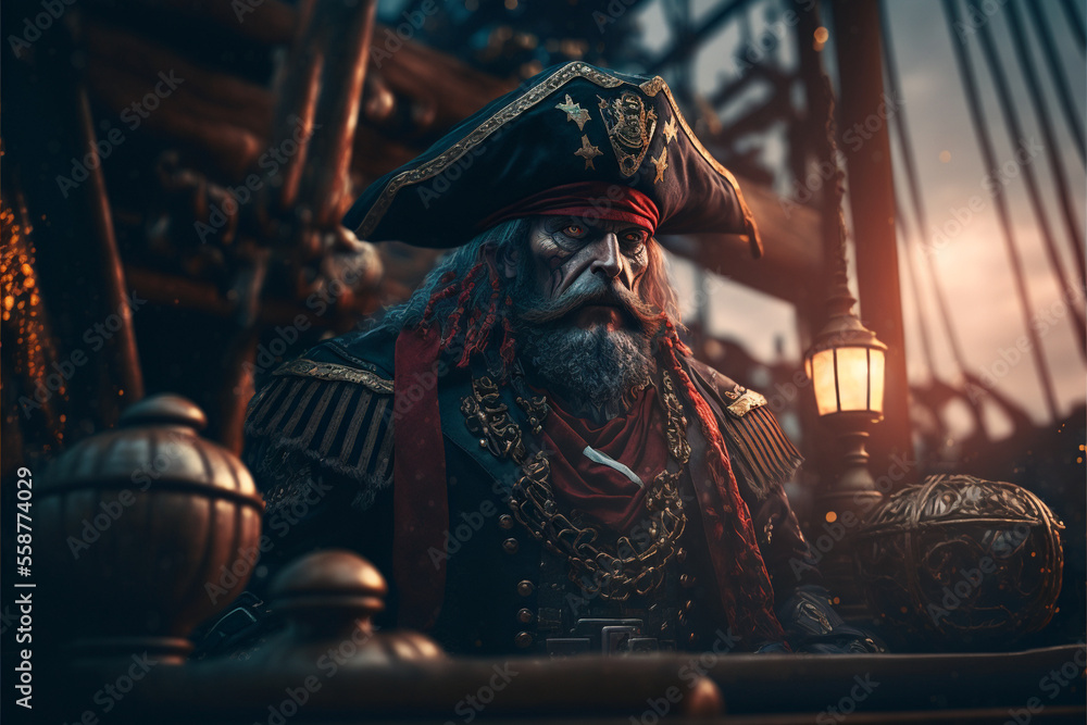 Pirate Captain Art