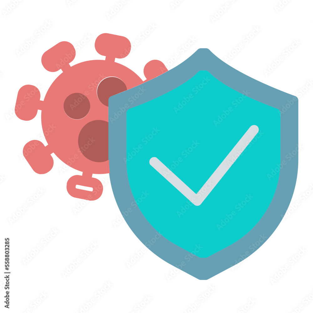 guard against viruses icon Stock Vector | Adobe Stock
