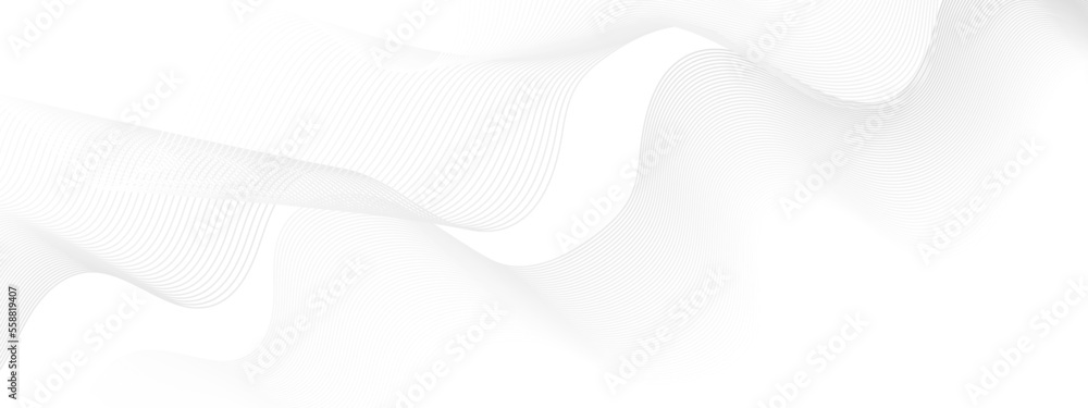 Abstract white paper wave background and abstract gradiant and white wave curve lines banner ...